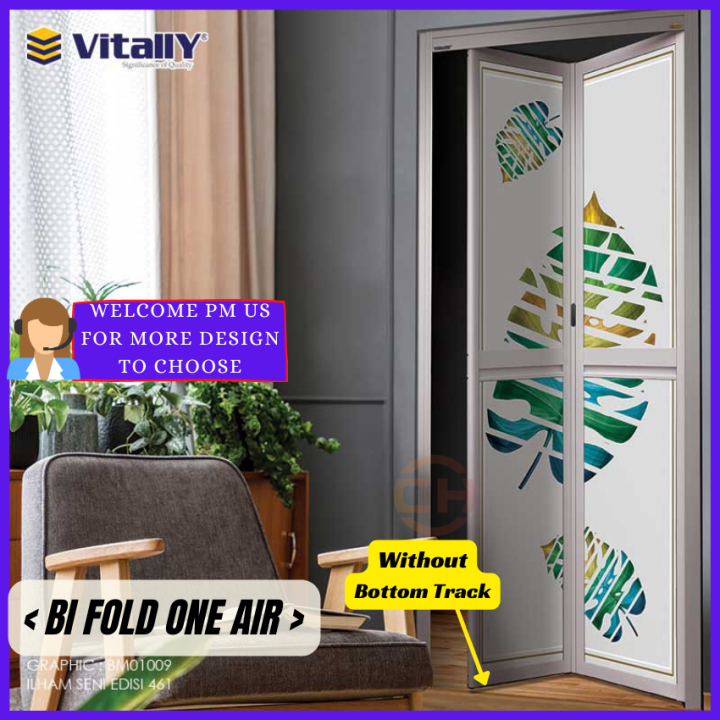 VITALLY BI FOLD ONE AIR Pintu Lipat Bifold Toilet Door / Aluminium Door ...