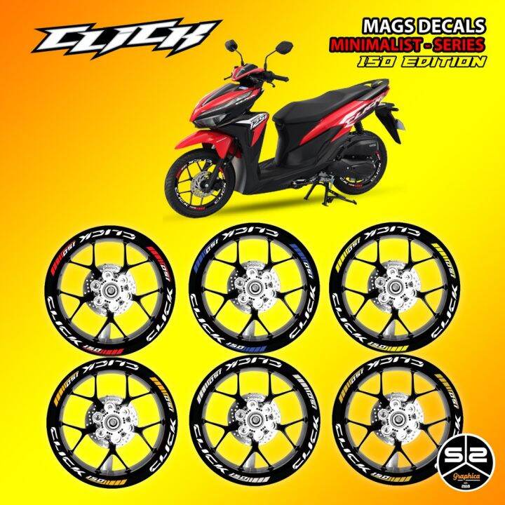 [Ready Stock] Honda Click 150i v1 and v2 Mags Decals - Stylish Series ...