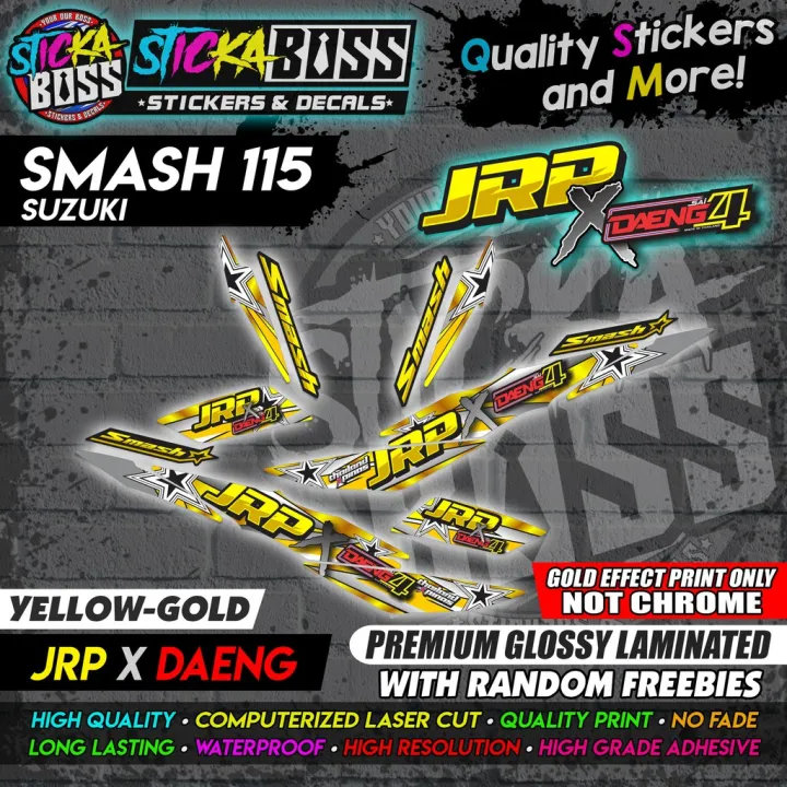 【Ready Stock】 Suzuki Smash 115 (JRP x DAENG EDITION) YELLOW-GOLD ...