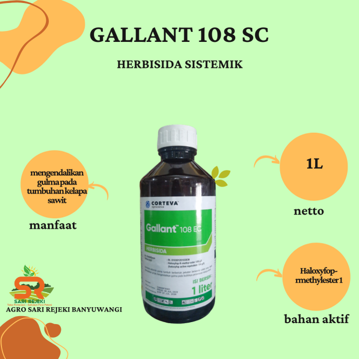 GALLANT 108EC 1L HERBISIDA pada tanaman kelapa sawit | Lazada Indonesia