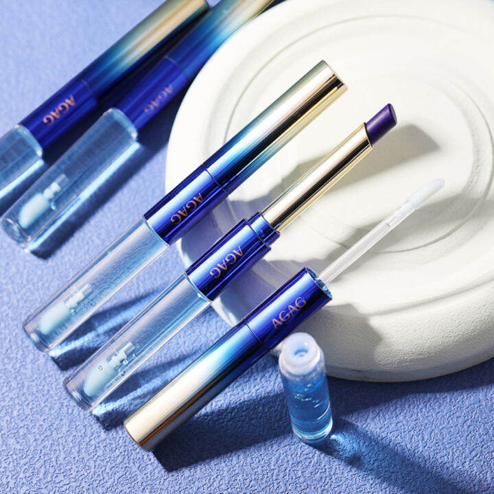 AGAG Color-changing Lipstick Double-ended Lipstick Raincoat Set Lock ...