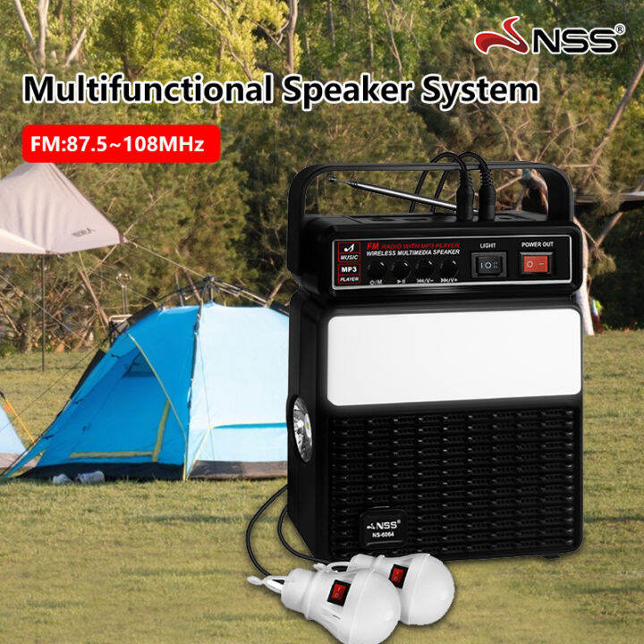 NSS Solar Radio AM/FM/SW Multifunction HI-FI Rechargeable Bluetooth ...