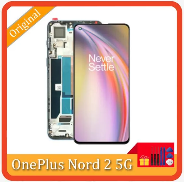 Original AMOLED For OnePlus Nord 2 5G DN2101 DN2103 LCD Display Touch Screen Digitizer For ...