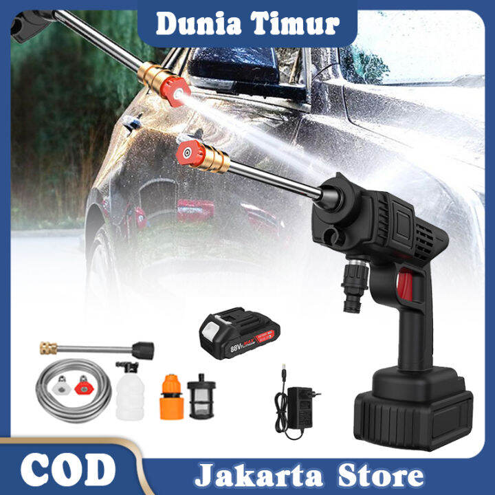 360W High Pressure Jet Cleaner Mesin Cuci Mobil 48V Cordless Steam ...