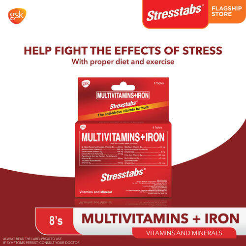 Stresstabs Multivitamins + Iron 8s Fights Stress, Restores Mental Focus ...
