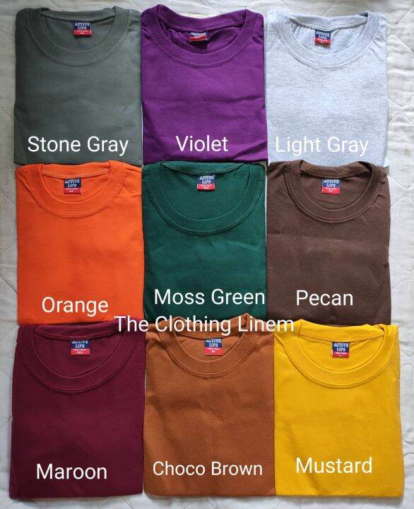 Original ACTIVE LIFE Round-neck T-Shirt for Adults - Colored (Stone ...