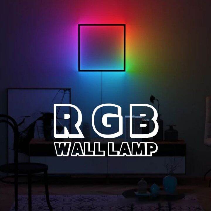 READYSTOCK NEW ARRIVAL European Nordic RGB Lamp LED RGB Wall Lamp Ikea ...