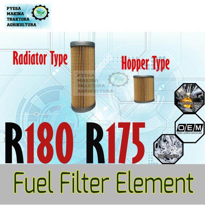 Fuel Filter ELement R180 8HP R175 7HP Radiator Type Hopper Type Diesel ...