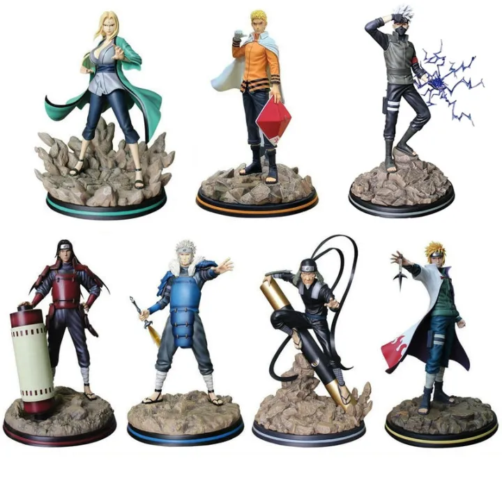 Naruto Action Figure Gk Hokage Model Toys Senju Hashirama Namikaze Minato Tsunade Hatake Kakashi