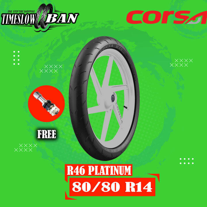 Ban Motor Matic SOFT COMPOUND // CORSA R46 PLATINUM 80/80 Ring 14 ...
