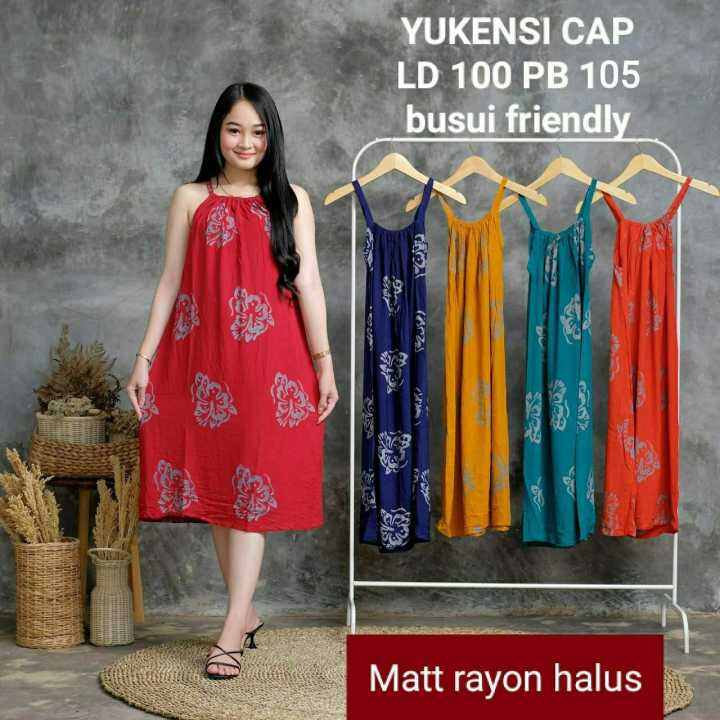 Daster Yukensi Motif Batik Cap Cantik Terbaru Dress Yukensi Wanita ...