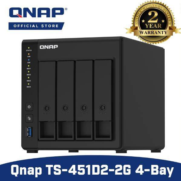 Qnap TS-451D2-2G 4-Bay Desktop NAS | QNAP 4-BAY NAS - QNAP NAS | NAS ...