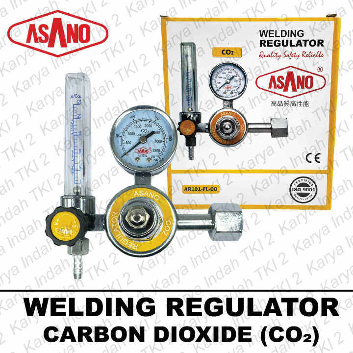 Welding Regulator CO2 ASANO Regulator Las Karbon Dioksida Tabung MIG Carbon Dioxide | Lazada ...