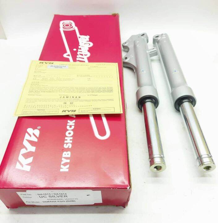 100% KYB Kayaba Yamaha Ego Ego S(5VW) UC Silver Front Fork Assy / Depan Damper Absorber ...