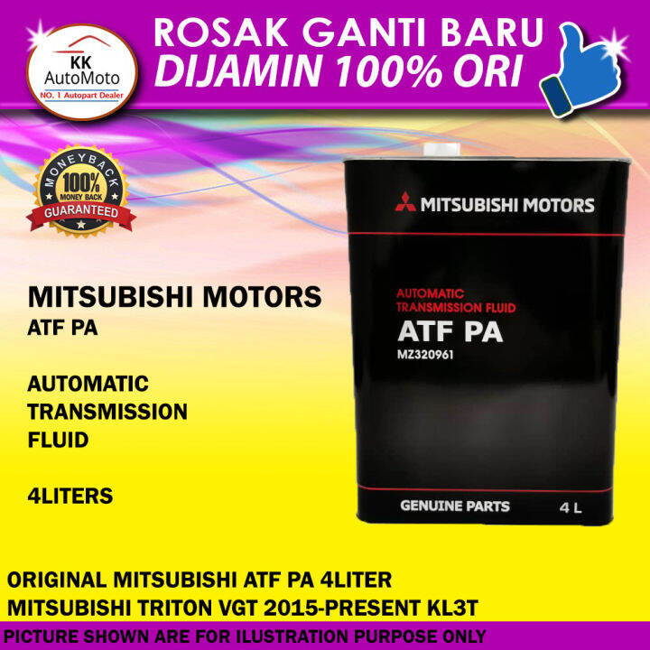 Mitsubishi Genuine ATF PA Minyak Auto Transmission Oil - Mitsubishi ...