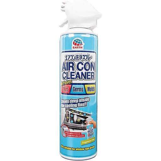 Earth Aircon Cleaner Spray Big size Removes Odor Germs Molds Fragrance ...