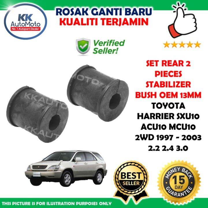 OEM Rear Stabilizer Sway Bar Bush 13mm 2 Biji - Toyota Harrier SXU10 ...