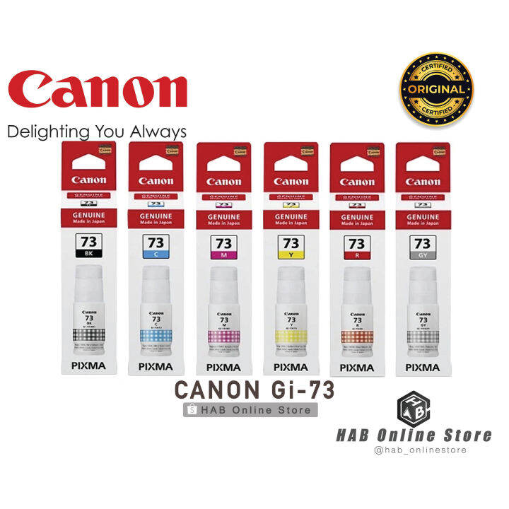 100% Original Canon Gi-73 Ink Bottle for G570 G670 | Lazada PH