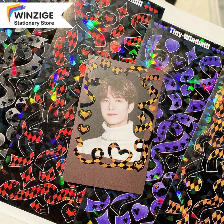 Winzige Sticker Deco Photocard Glitter Ribbon Sticker Aesthetic For ...