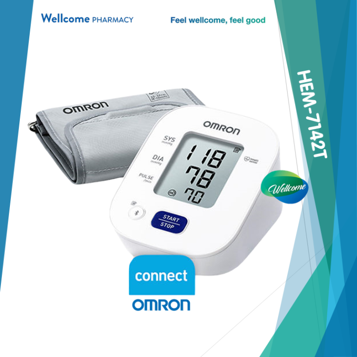 Omron HEM-7142T1 Upper Arm Automatic Blood Pressure Monitor with ...