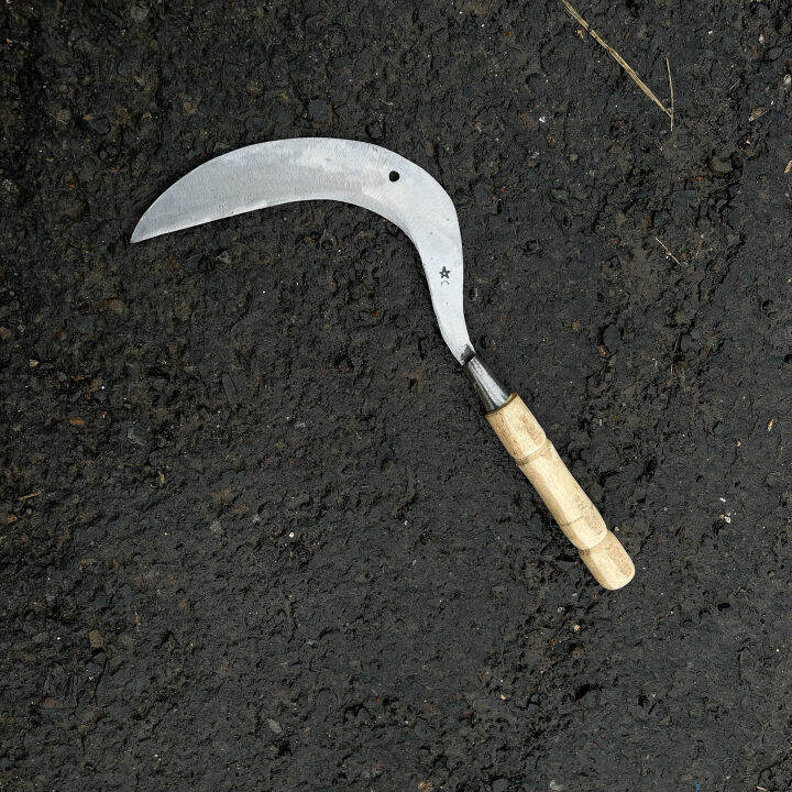 Arit baja asli super tajam - sabit rumput kecil pemotong padi aret tani ...