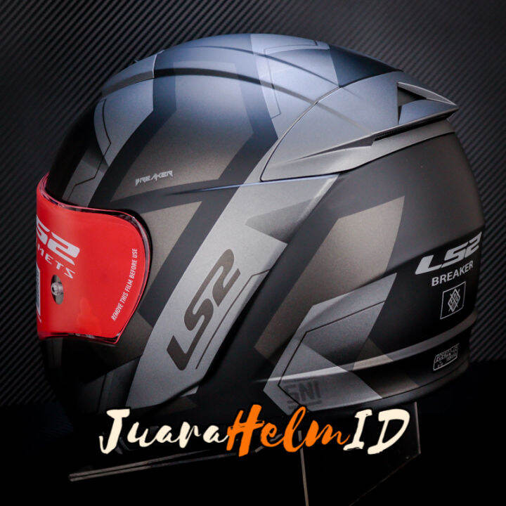 LS2 HELM FF390 BREAKER PHYSIC / MATT BLACK TITANIUM / FULL FACE ...