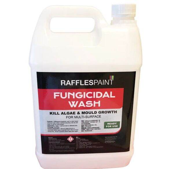 Raffles Paint Fungicidal Wash / Fungus Wash 1L /5L Anti-Mould treatment ...