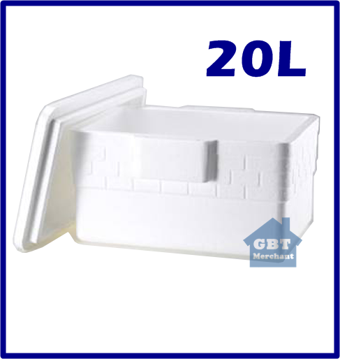 Styro Foam box Seafood 20L /Frozen food polystrene box fruit box gabus ...