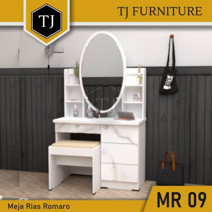 Romaro MR 09 Meja Rias / Meja Bedak / Dressing Table / Lemari Make Up | Lazada Indonesia