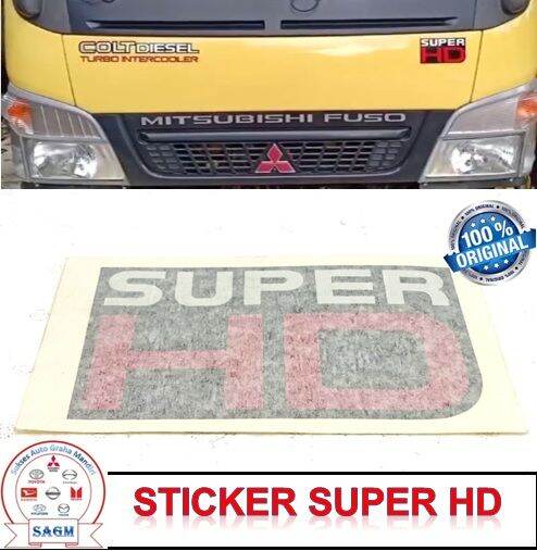 STIKER LOGO TULISAN SUPER HD STICKER LABEL CANTER 110PS 125PS 136PS ...