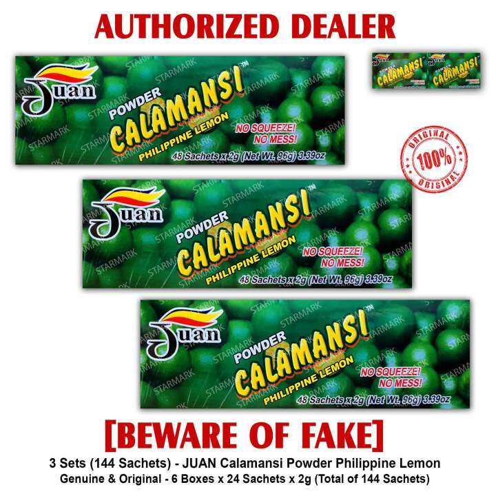 Juan Calamansi Juice Powder Philippine Lemon Powders Kalamansi 6 Boxes ...