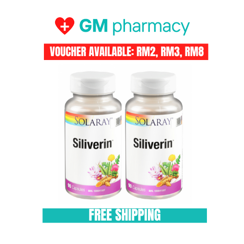 [FREE SHIPPING] Solaray Siliverin 90's x 2 | Lazada