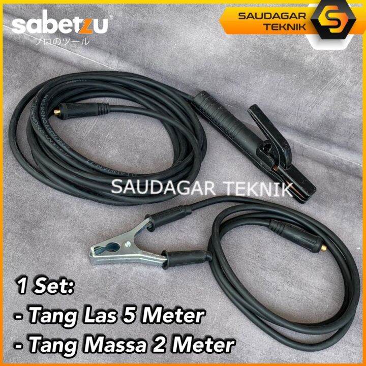 Tang Las Tang Massa Set Kabel Las 5 Meter Ground 2 Meter Sabetzu ...