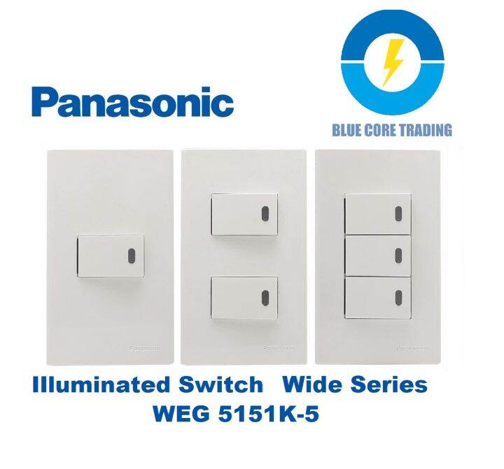 Panasonic Wide Series 1 Way Illuminated LED Switch | Lazada PH