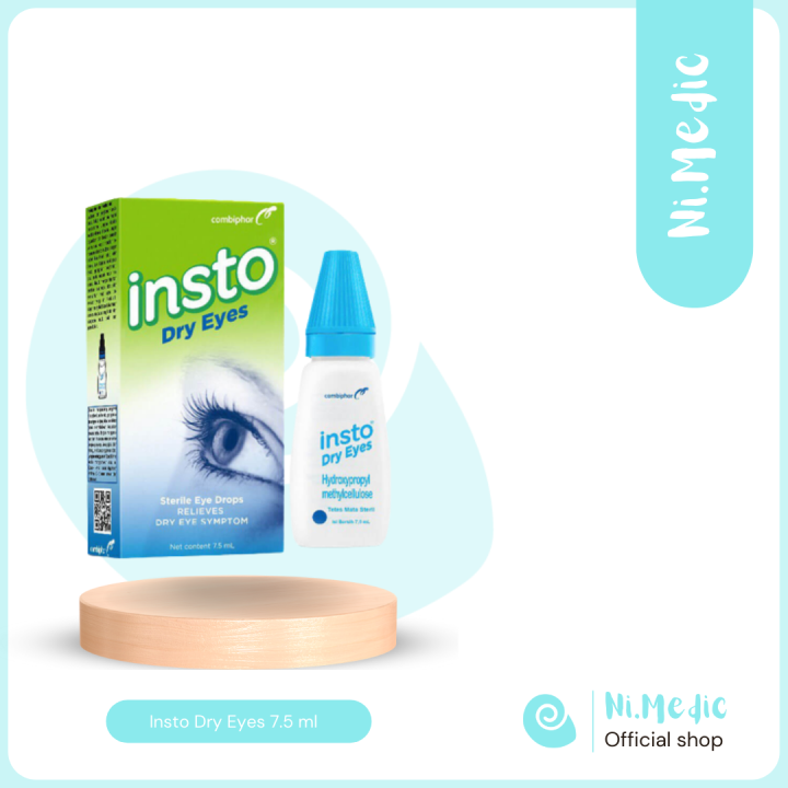 INSTO DRY EYES 7.5 ML | Nimedic | Obat pembersih mata Kering | Lazada ...