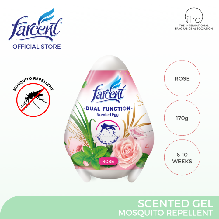 Farcent Scented Egg + Mosquito Repellent Rose 170g | Lazada PH