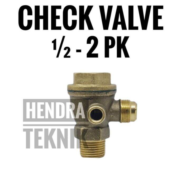 FULL KUNINGAN CHECK VALVE COMPRESSOR 1HP 2HP FULL BRASS NON RETURN ...