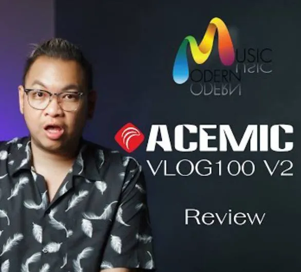 🇹🇭 ACEMIC Vlog100 V2 ไมค์ 2 คน มีช่องหูฟัง ฟังเสียงได้ ขณะถ่ายทำ ...