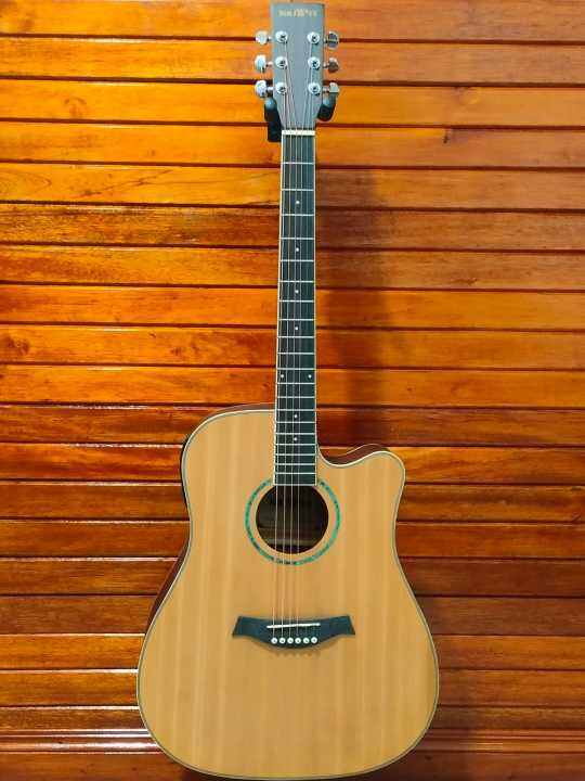 Guitar Acoustic tonAPex YS-D41Q With LCD Equalizer | Lazada PH