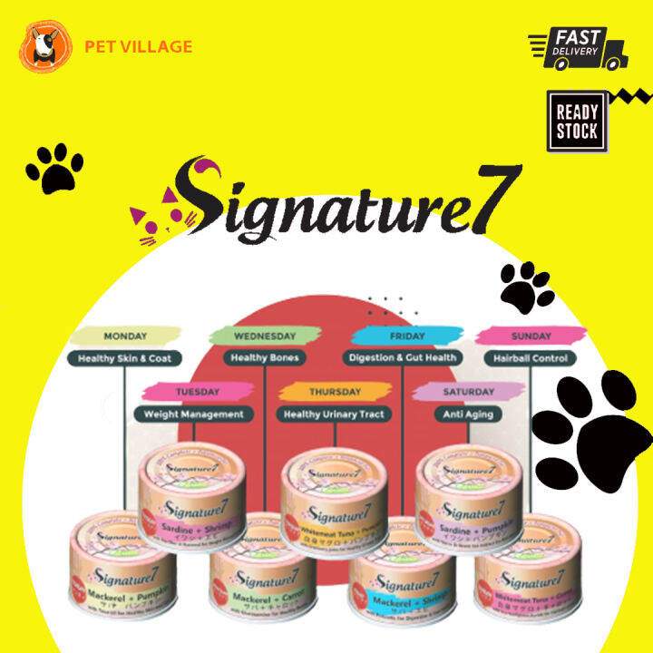 PROMO SIGNATURE7 Complete Balanced Wet Cat Food 7-DAY DIET PLAN For Cat 490G (7Cans x 70G)@RM21 ...
