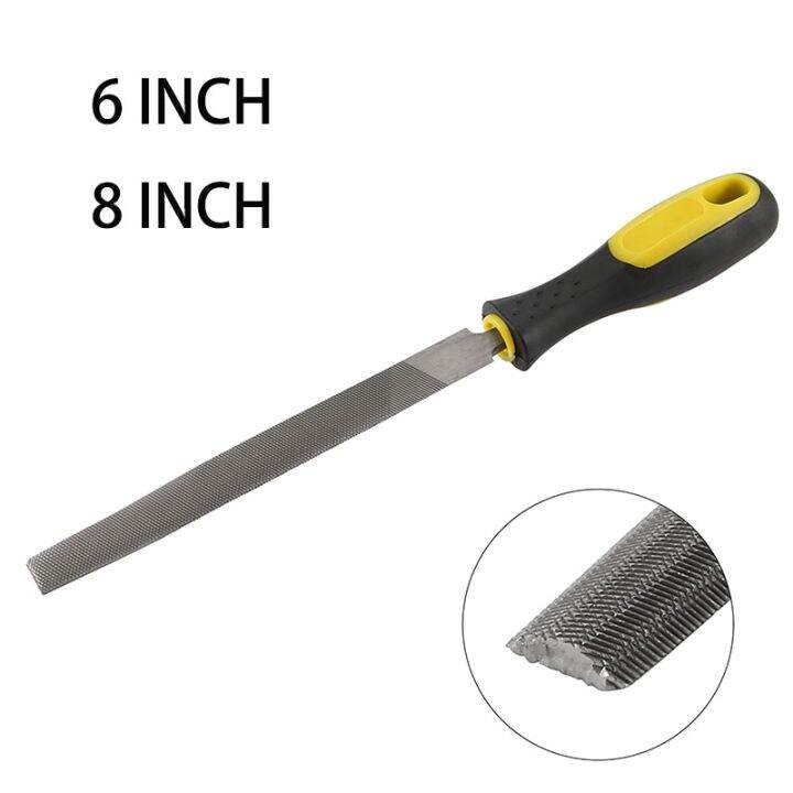 6/8 Inch Steel Files Metal Craft Carving Woodworking File Double Cut ...