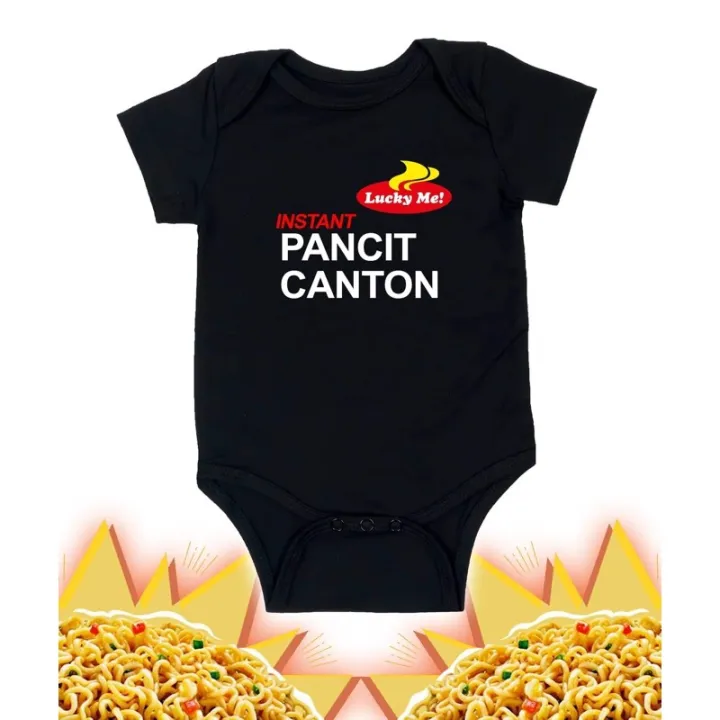 Lucky Me Pancit Canton Customized Outfit Baby Onesie | Lazada PH