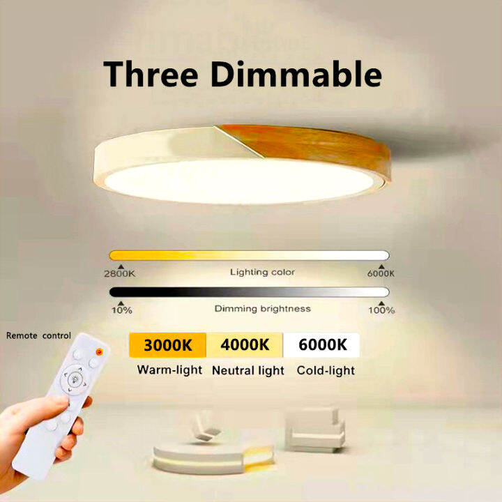 Modern LED Ceiling Light Remote Control Living Room Lights Lighting ...