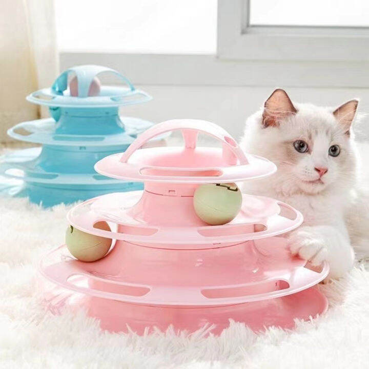 Cat toy Interactive Toys Cats Four-tier Turntable Pet Intellectual ...