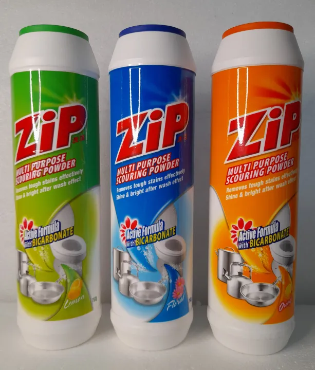Zip Multipurpose Scouring Powder 750g Active Formula w/ Bicarbonate ...