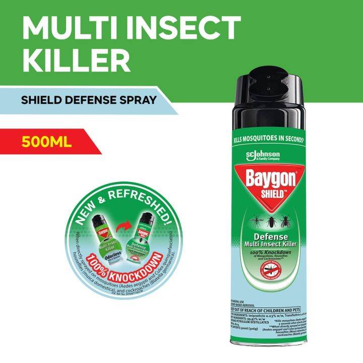 Baygon Shield Defense Multi-Insect Killer - 500 ml | Lazada PH