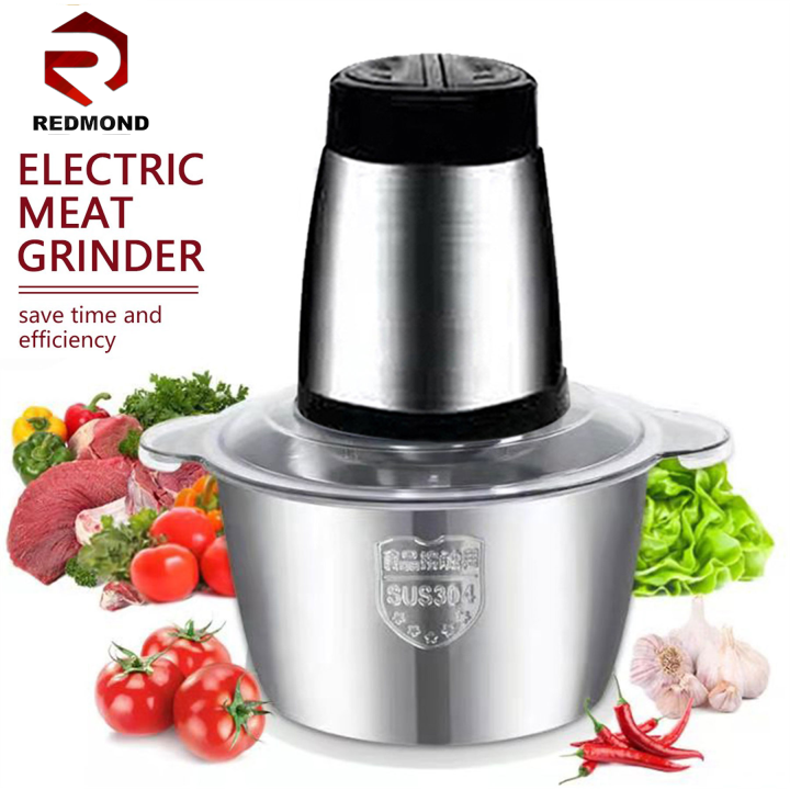 Redmond AL-1967 Stainless Steel Electric Kitchen Meat Grinder Food ...