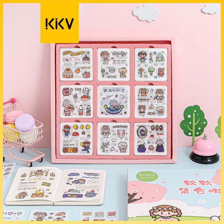 KKV Xinmo · 100 Stickers Set · Cute Convenience Store | Lazada