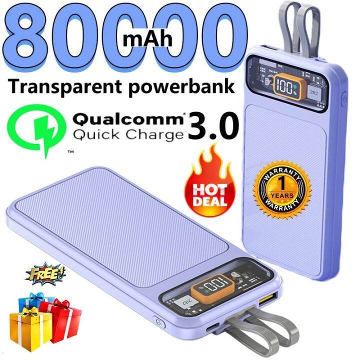 HITOP power bank Orginal brand 800000mah Fast charging powerbank USB ...