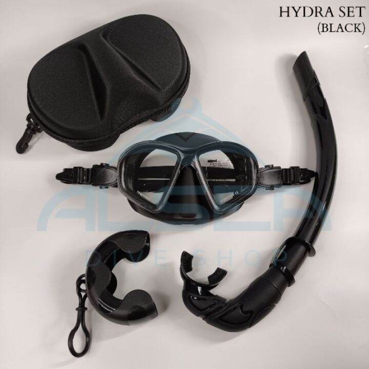 ALSEA HYDRA SET Low volume freediving mask Foldable snorkel | Lazada PH